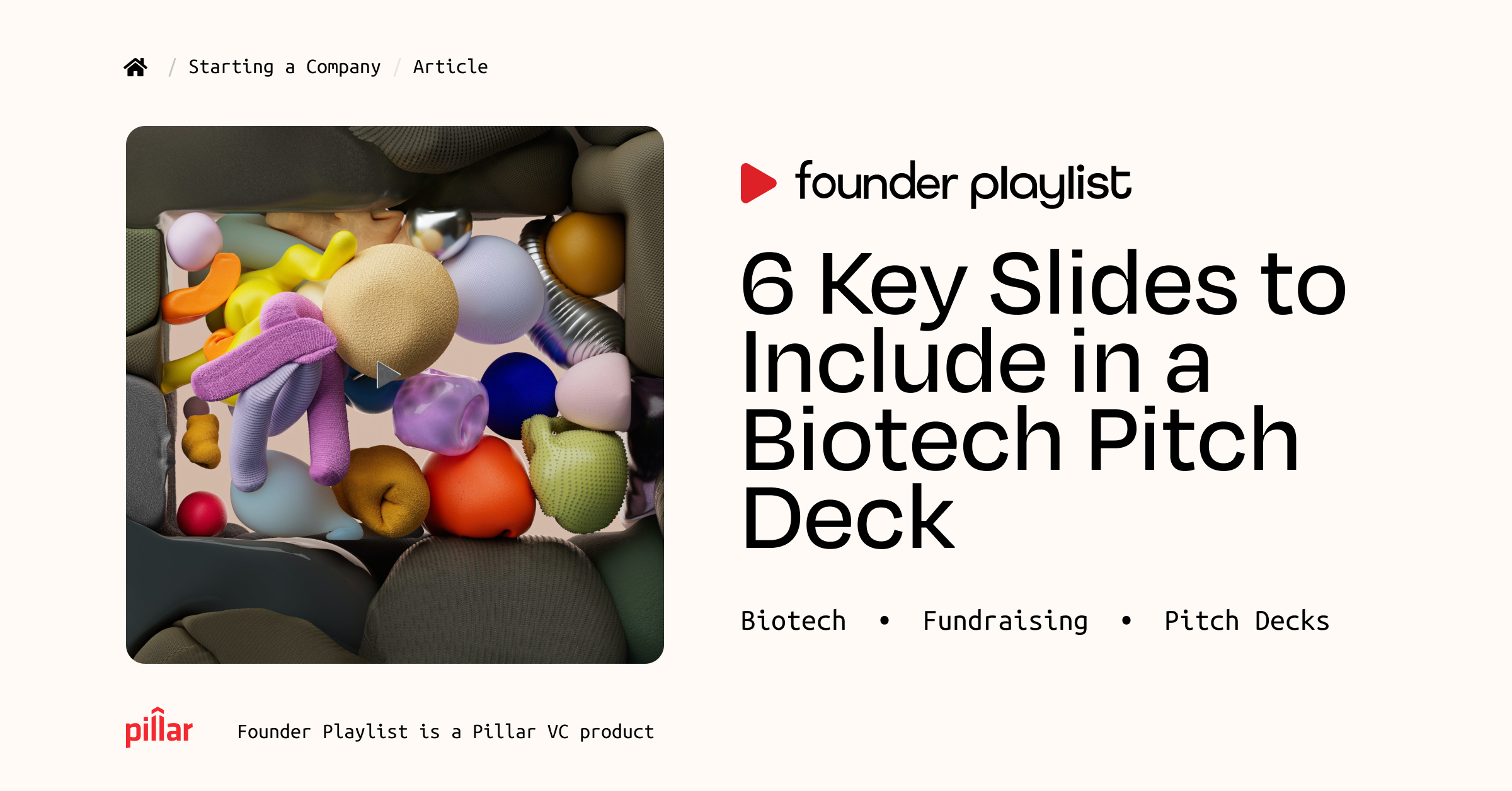 6 Key Slides to Include in a Biotech Pitch Deck - Founder Playlist